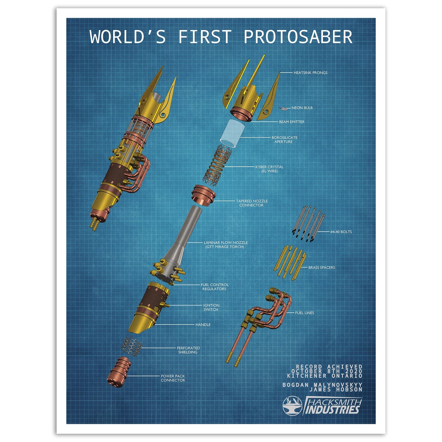 World's First Retractable Protosaber Print (8.5 x 11 inch)
