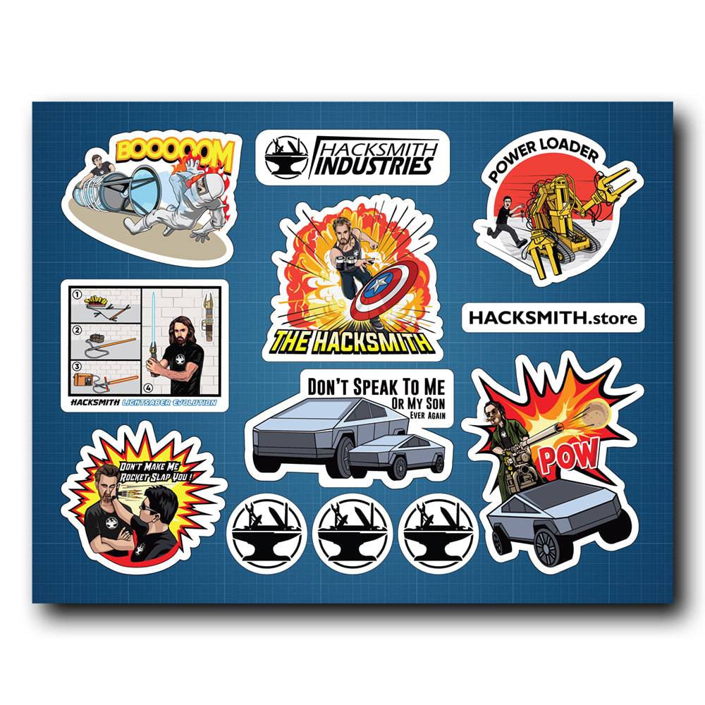Hacksmith Sticker Sheet #1